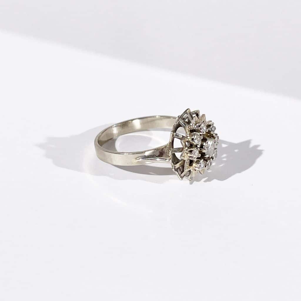 Ring white gold and diamonds "Edelweiss" | ÓNÍSÌ PARIS
