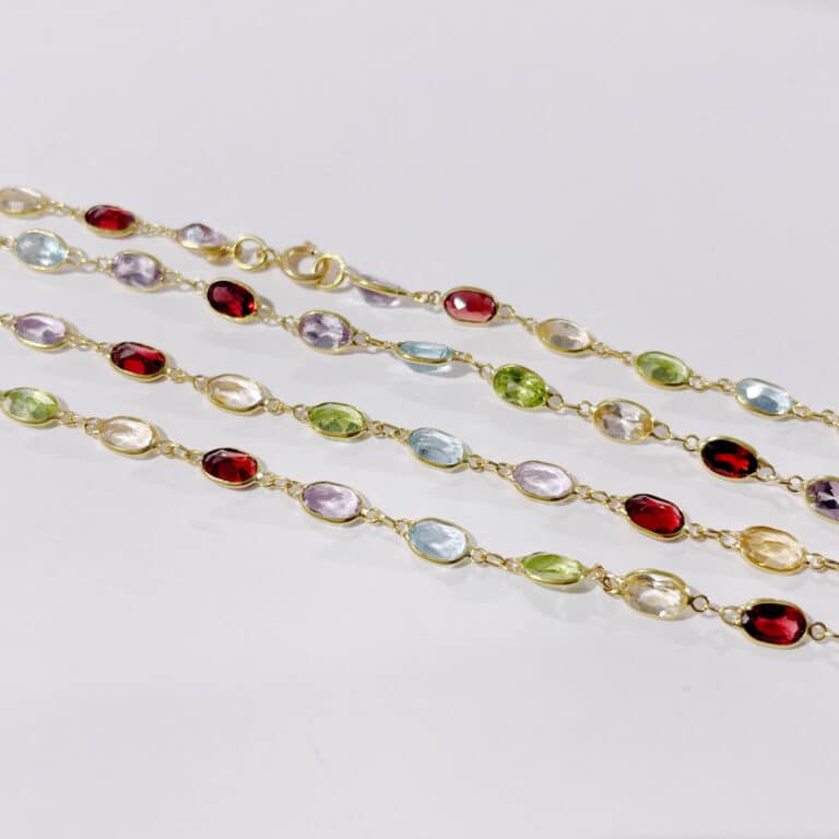 Collier sautoir or et pierres fines "Adèle" | ÓNÍSÌ PARIS