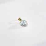 Pendentif coeur or et aigue marine "Aurena" | ÓNÍSÌ PARIS