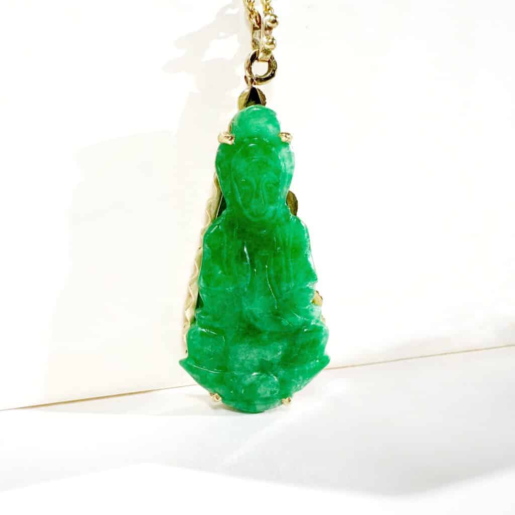 Pendentif bouddha or et jade "Sugata" | ÓNÍSÌ PARIS