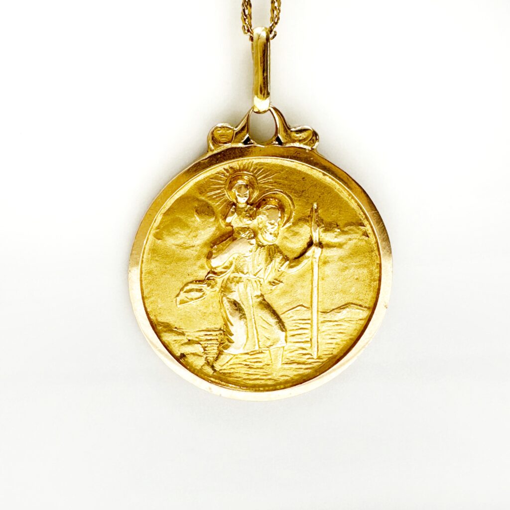 Medal of Saint Christopher Gold "Viator" | ÓNÍSÌ PARIS